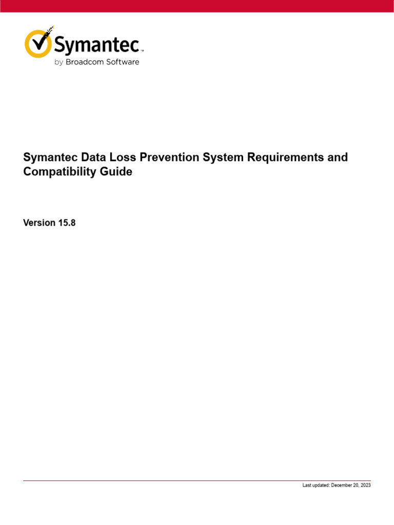 Symantec DLP 15.8 System Requirements | PDF | Microsoft Windows | Mac Os