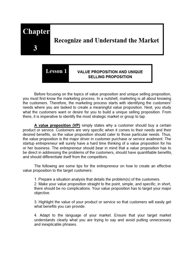 Chapter 3 ENTRP 101 | PDF | Market Segmentation | Marketing