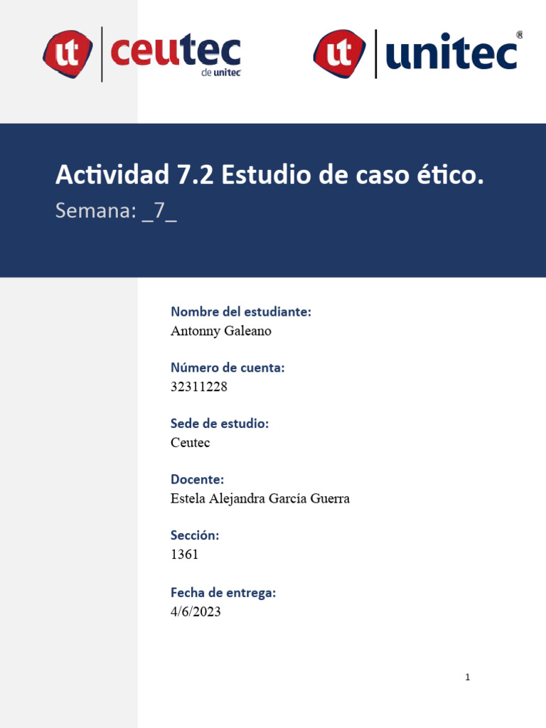 S7 FIL Actividad7 2 Estudio Caso Etico-1 | PDF | Moralidad