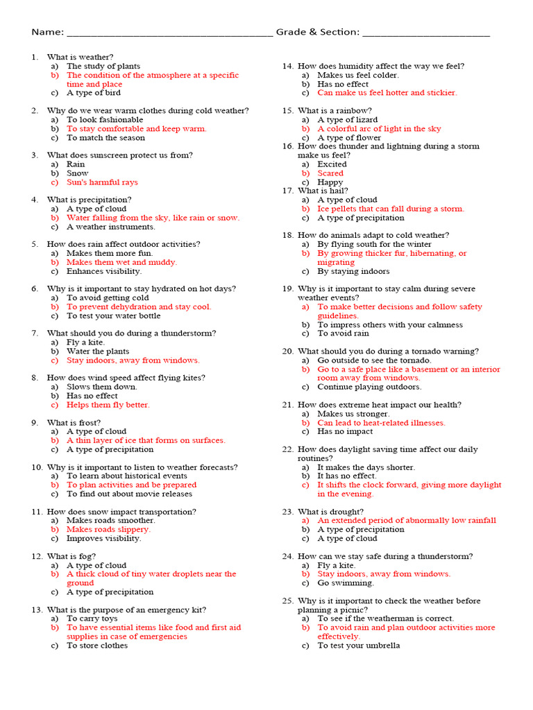 Name: - Grade & Section | PDF