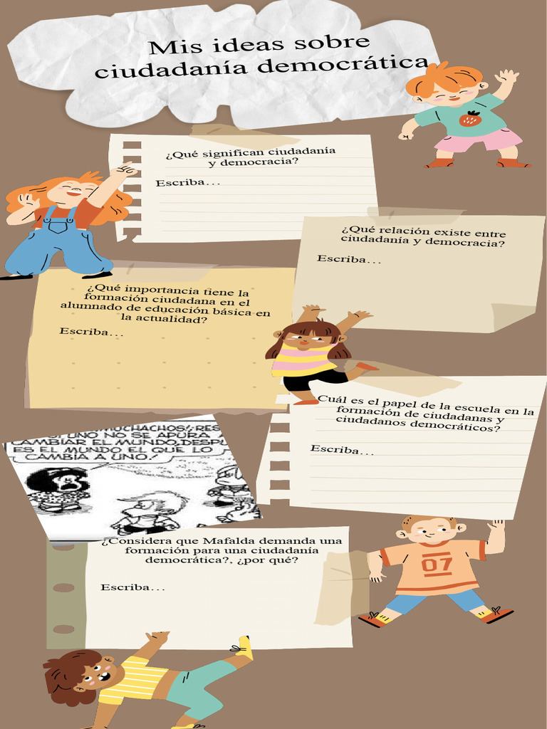 Mis Ideas Sobre Ciudadanía Democrática | PDF