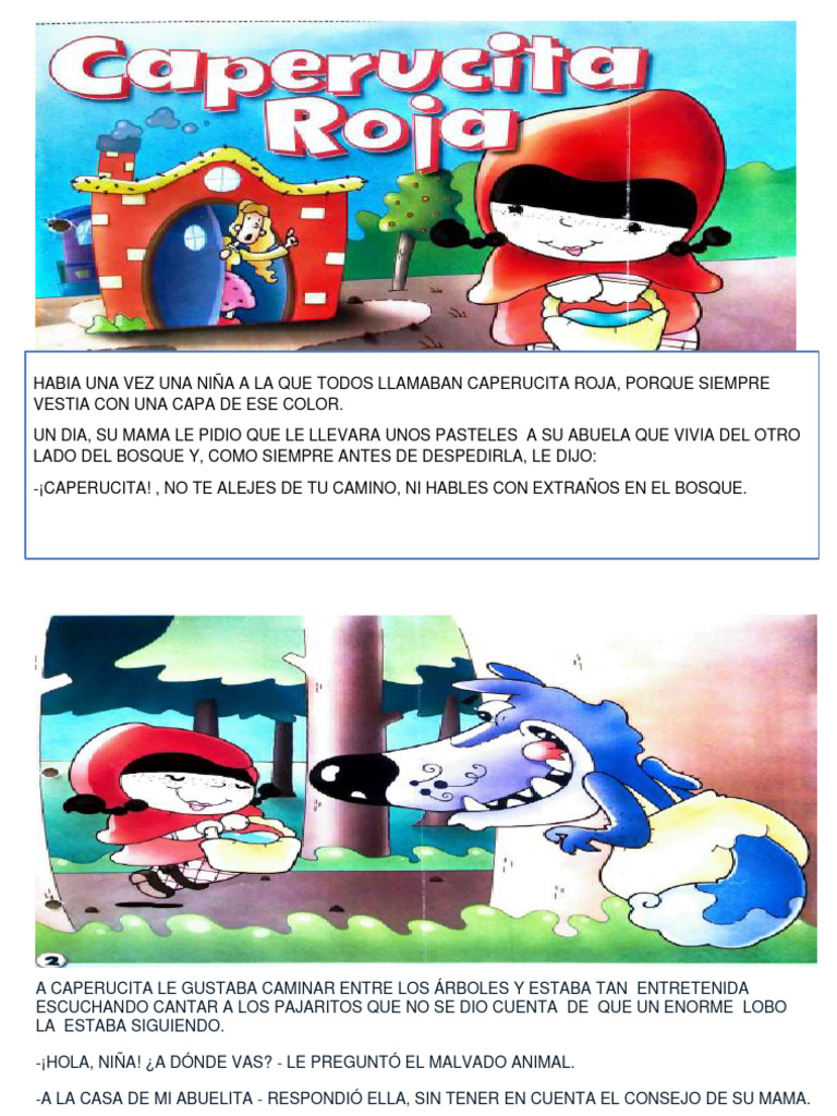 Caperucita Roja. Cuento Digital | PDF