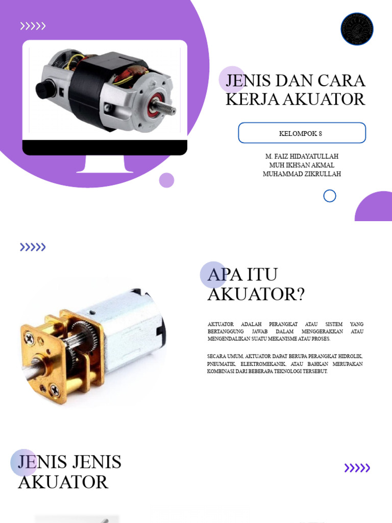 Jenis Dan Cara Kerja Akuator | PDF