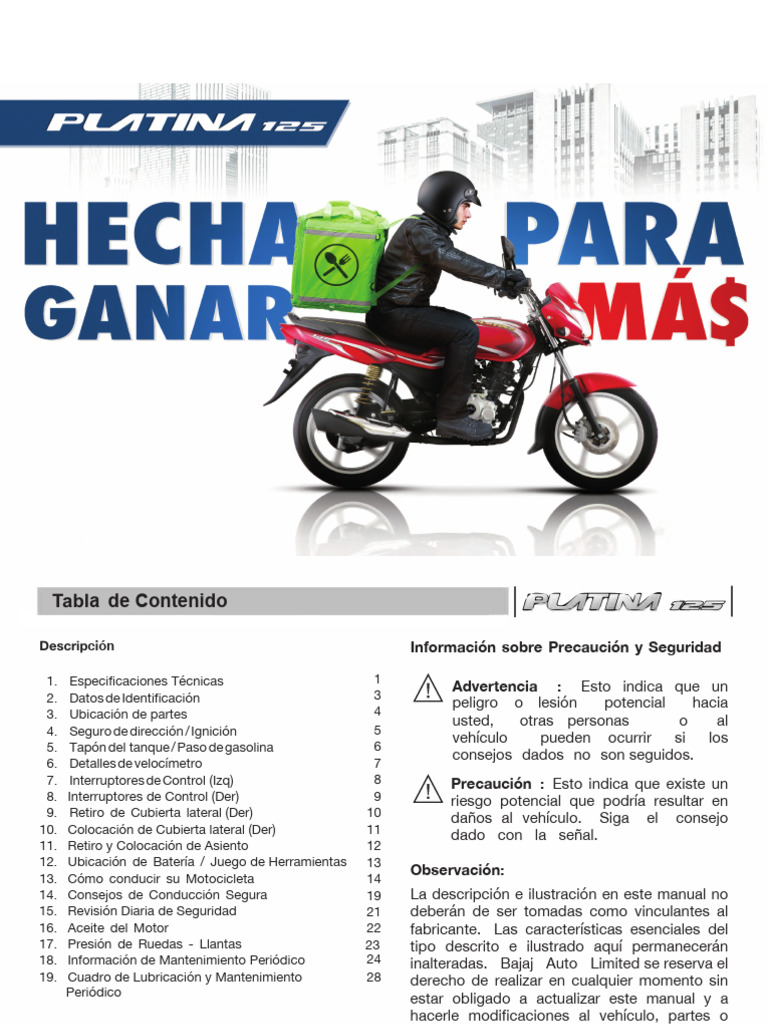 Platina 125 | PDF