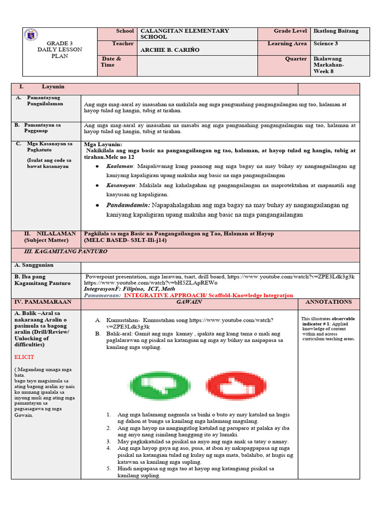 Cot Science 3 Q2 W8 | PDF