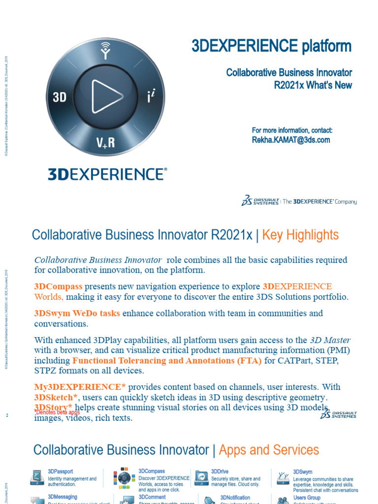 3DEXPERIENCE R2021x Enhancements Overview | PDF | Computer File | 3 D Computer Graphics