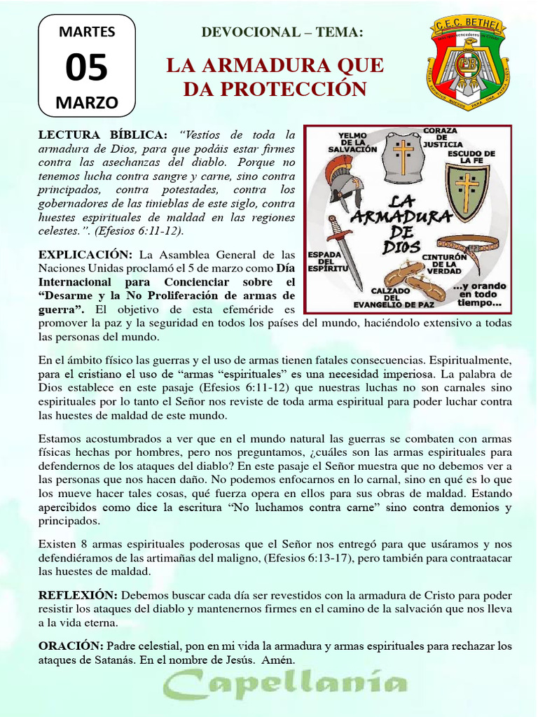 05 de marzo 2024 devocional | PDF