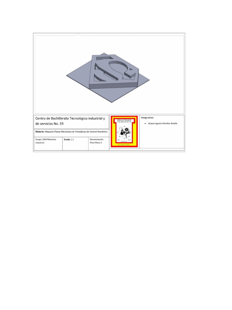 Pieza Plana Isometrico 3 | PDF