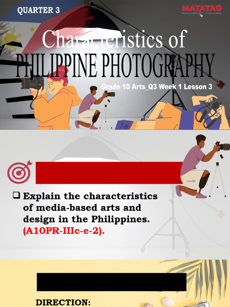 ARTS - Q3 PPT-MAPEH10 - Lesson 3 (Characteristics of Philippines Photography) | PDF ...