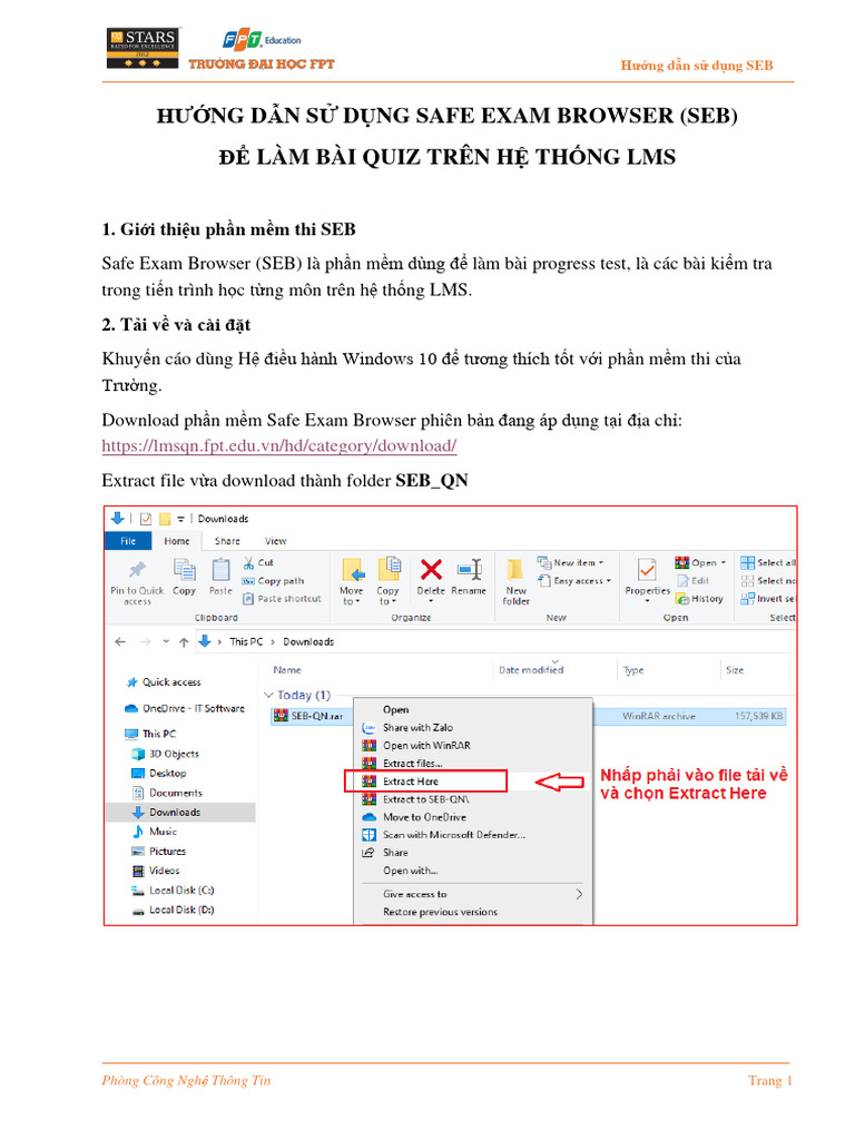 Huong Dan Su Dung SEB-LMS | PDF