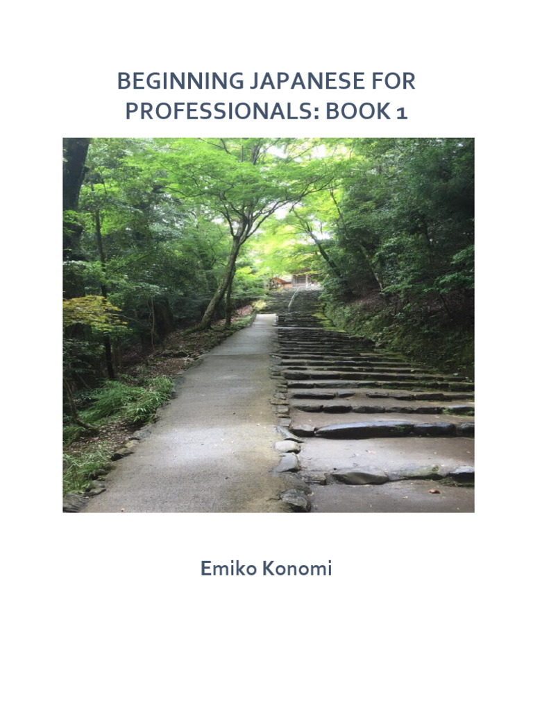 Beginning Japanese For Professionals - Book 1 by Nihon Master | PDF ...