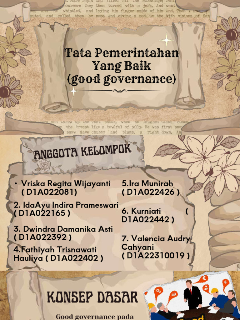 Tata Pemerintahan Yang Baik (Good Government) | PDF