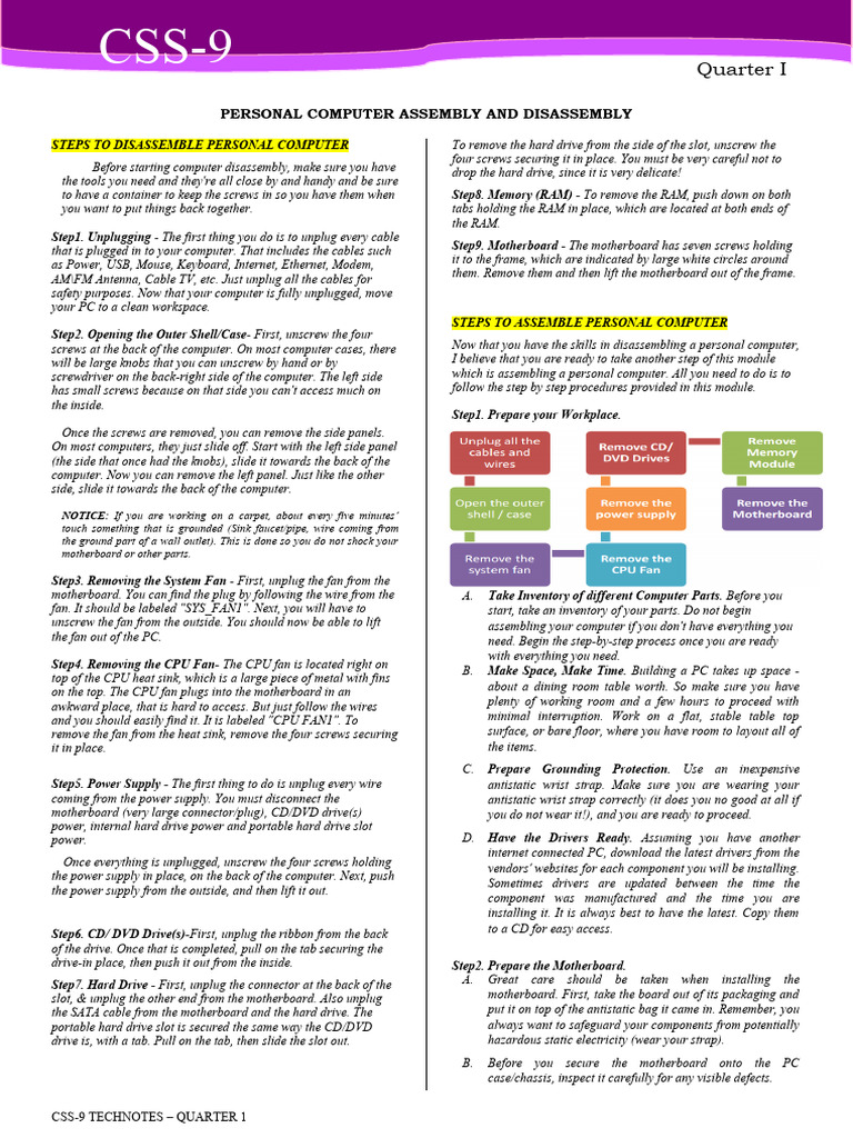 PC Assembly and Connecting Peripherals | Download Free PDF | Electrical Connector | Personal ...