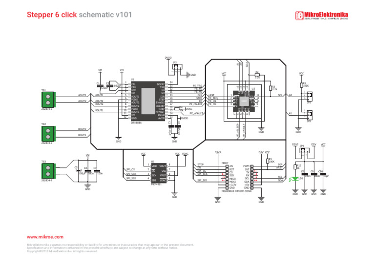 Schematic-19914-MIKROE Stepper 6 Click | PDF
