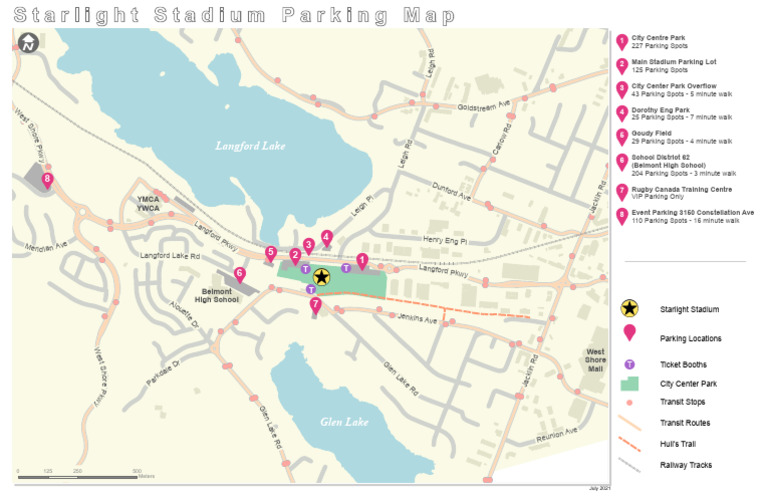 Starlight Stadium Parking Map | PDF