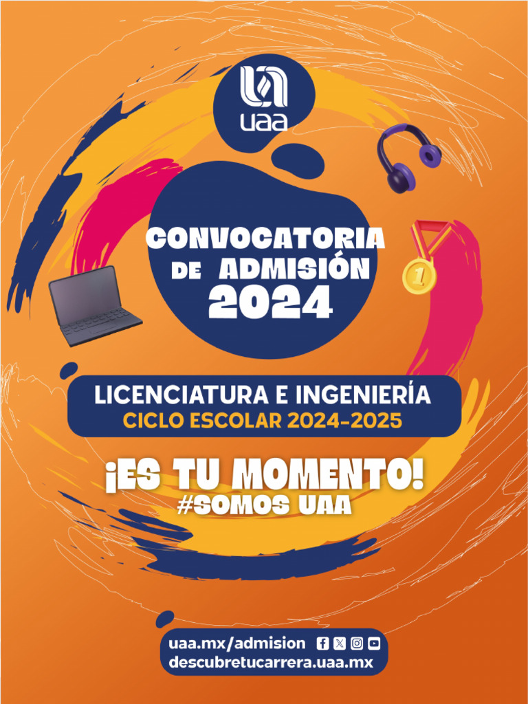 Admisión 2024 UAA: Fechas y Requisitos | PDF | Ingeniería | Evaluación