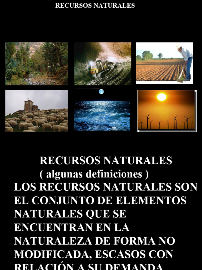 Tipos y Clasificación de Recursos Naturales | PDF | Agua | Suelo