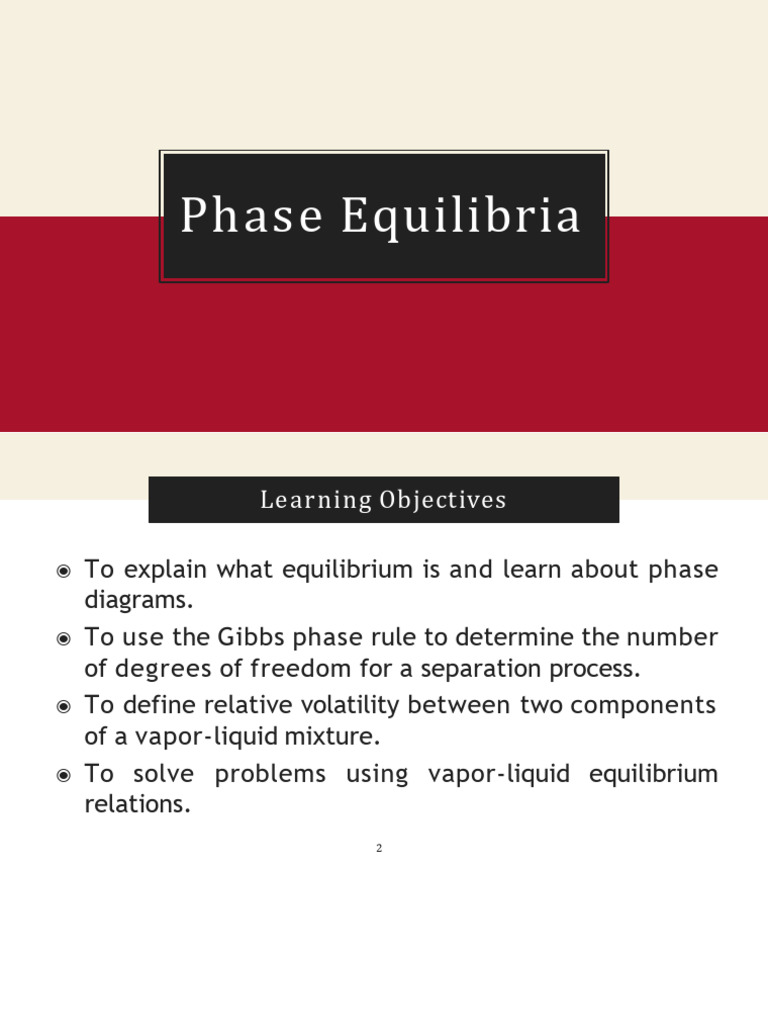 Lecture 2 - Phase Equilibria | PDF | Phase (Matter) | Phase Rule Lecture 2 - Phase Equilibria | PDF | Phase (Matter) | Phase Rule