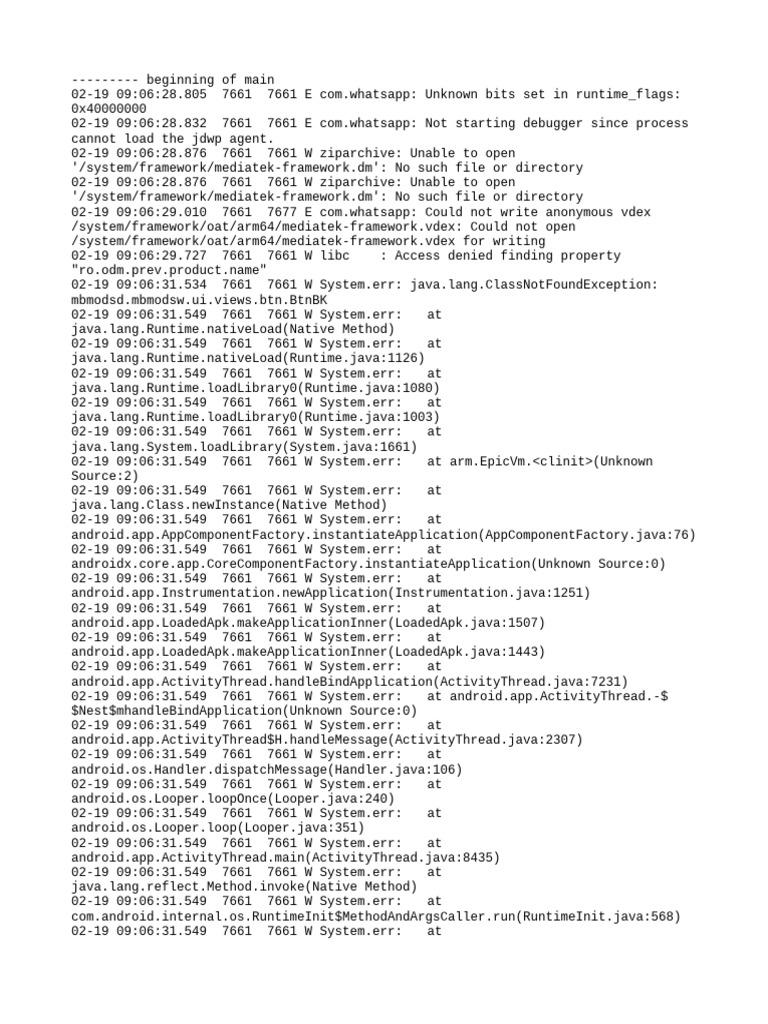 Logcat | Download Free PDF | Java (Programming Language) | Android (Operating System)