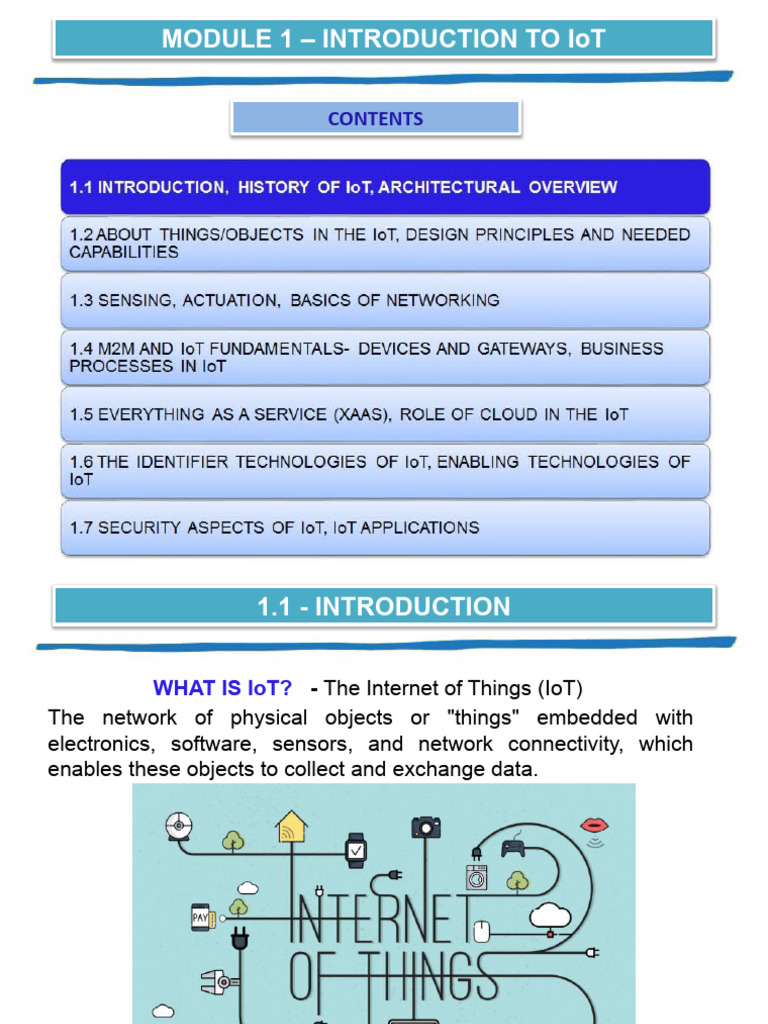 572743987-Module-1-1 | PDF | Internet Of Things | Computer Network
