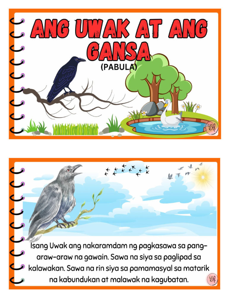 Ang Uwak at Ang Gansa | PDF