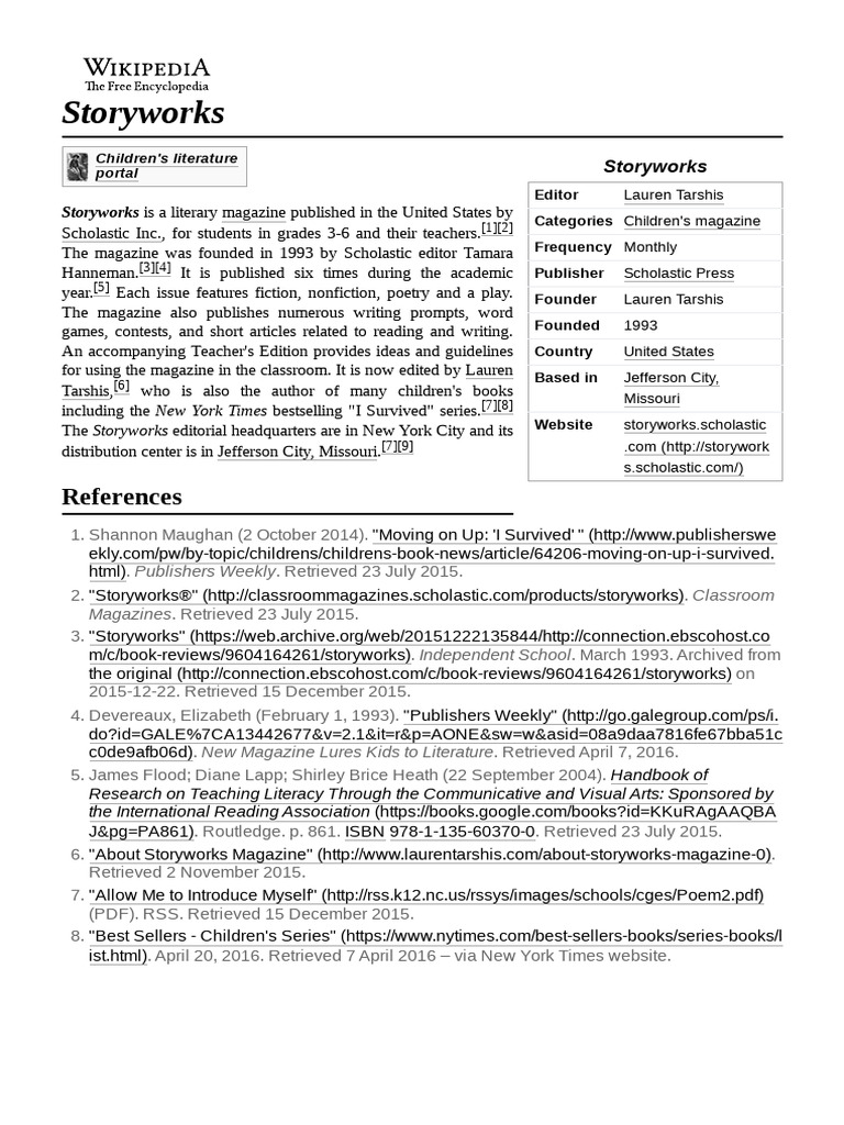 Storyworks | PDF | Publications | Magazines