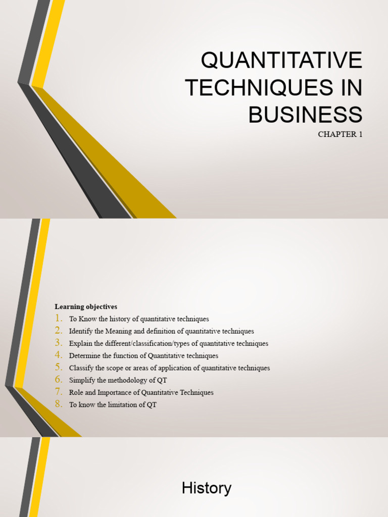 Quantitative Techniques in Business | PDF | Statistics | Matrix ...