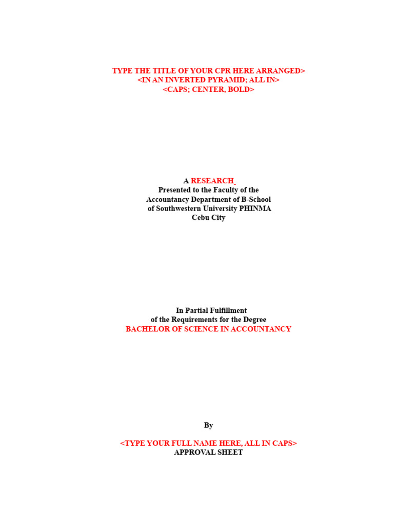 Accounting Research Paper Guidelines | PDF | Methodology | Theory