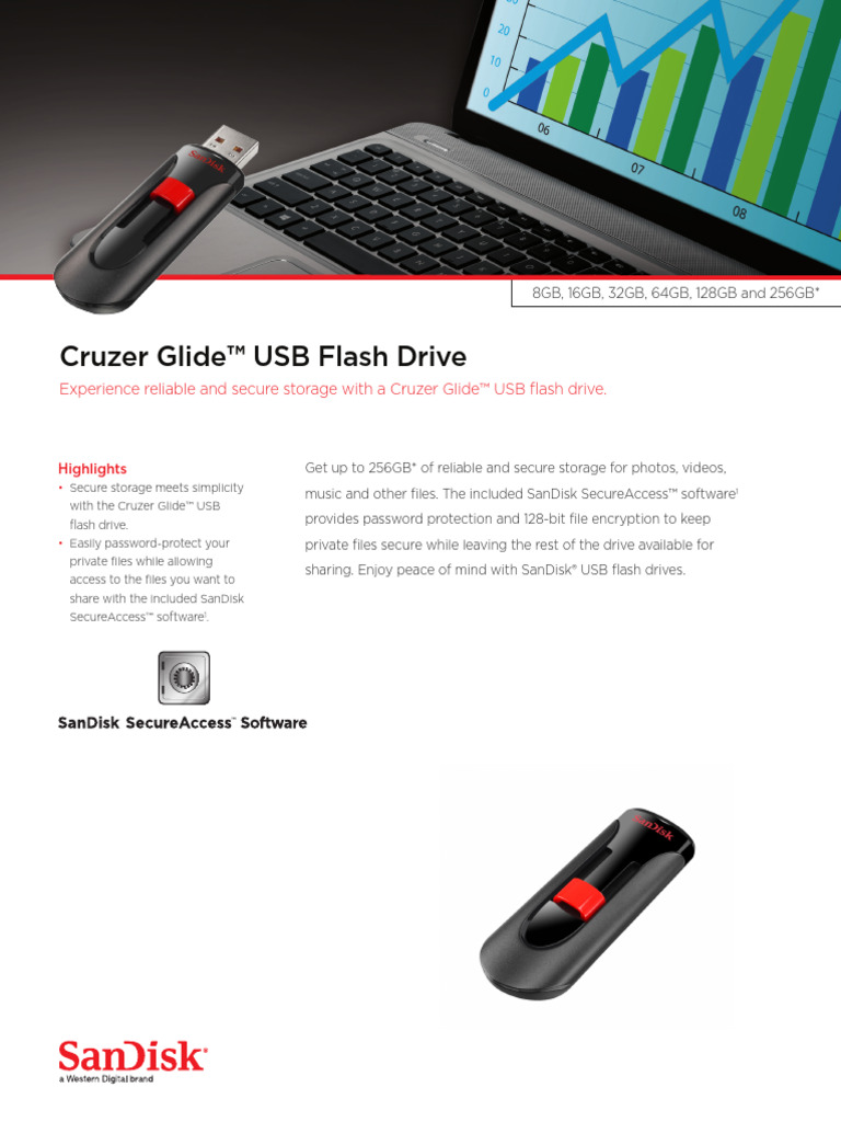 Data Sheet Cruzer Glide Usb 2 0 | PDF | Usb Flash Drive | Computer Data Storage