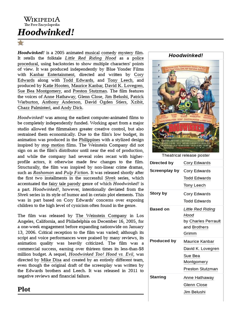 Hoodwinked! | PDF