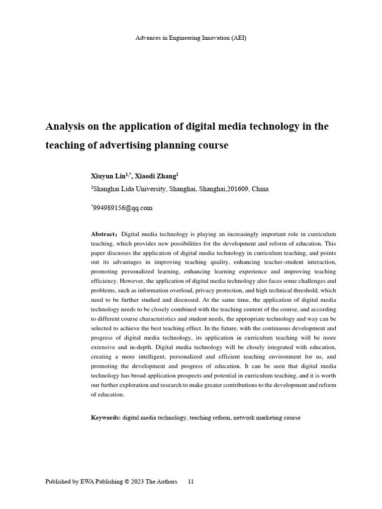 Teknologi Media Digital | PDF | Educational Technology | Multimedia