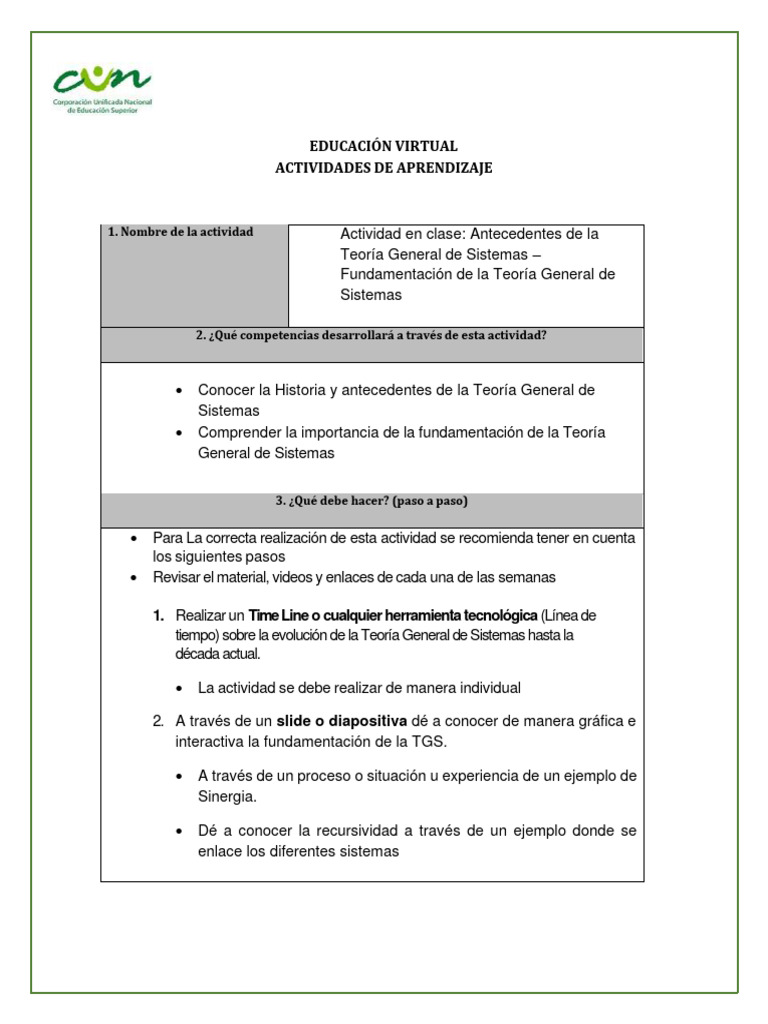 Actividad Unica Tgs | PDF