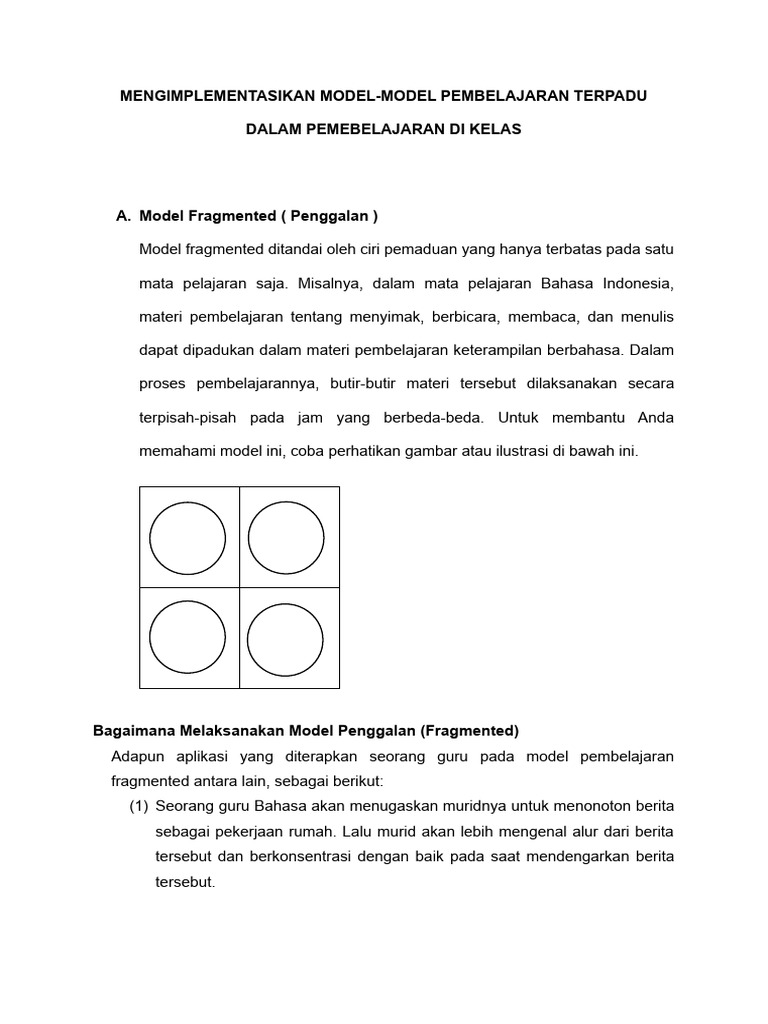 MENGIMPLEMENTASIKAN MODEL Kel 2 | PDF
