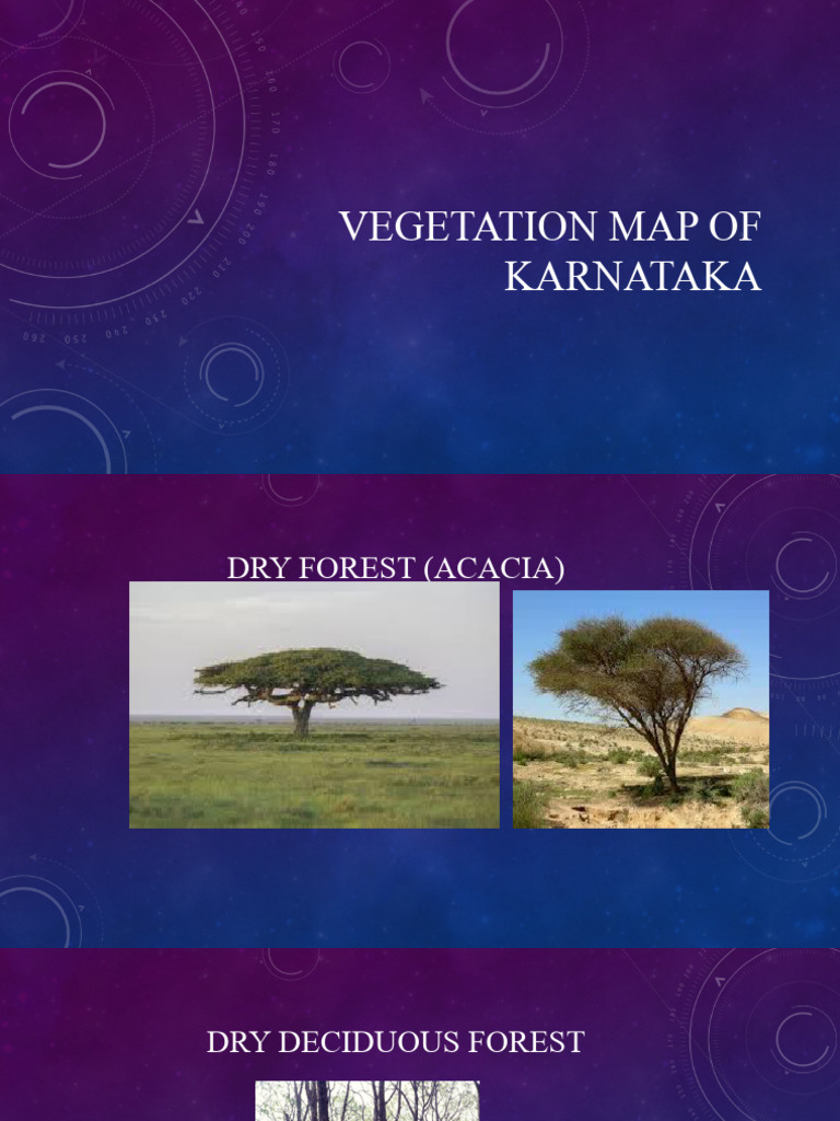 Karnataka Vegetation Types and Map | PDF