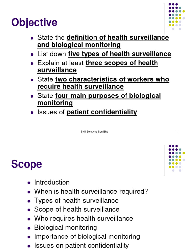 14-Biological Monitoring and Health Surveillance (Skill Solutions SDN ...