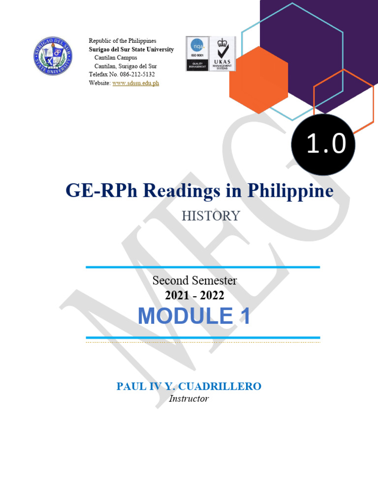 GE RPH Module 1 | PDF | Primary Sources