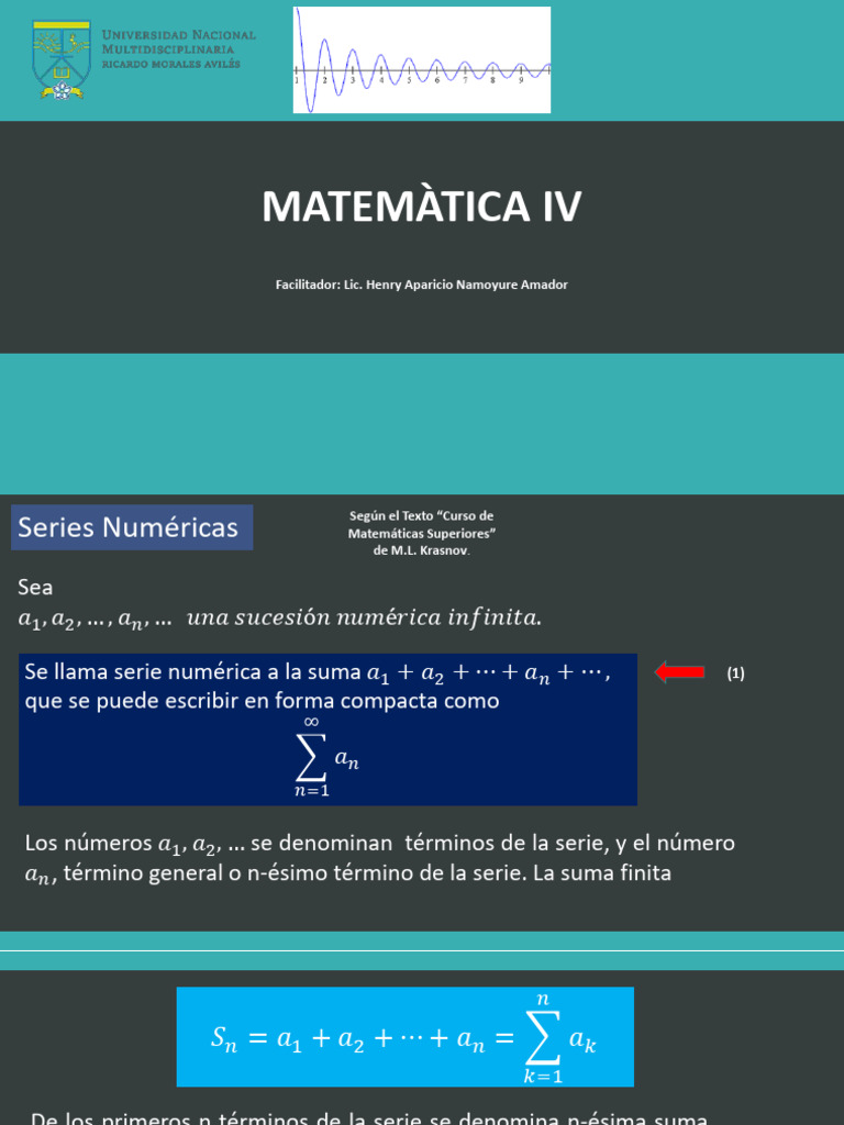 Series Numèricas-P1 | PDF | Series (Matemáticas) | Límite (Matemáticas)