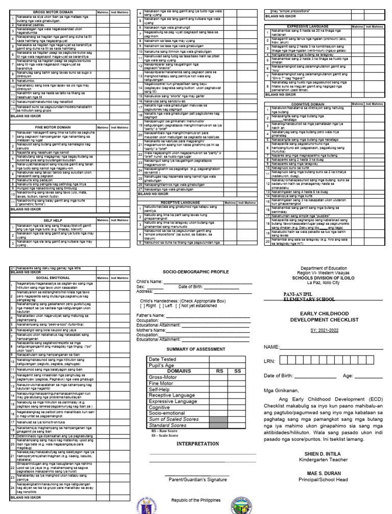 Eccd Checklist New Normal-Final | PDF