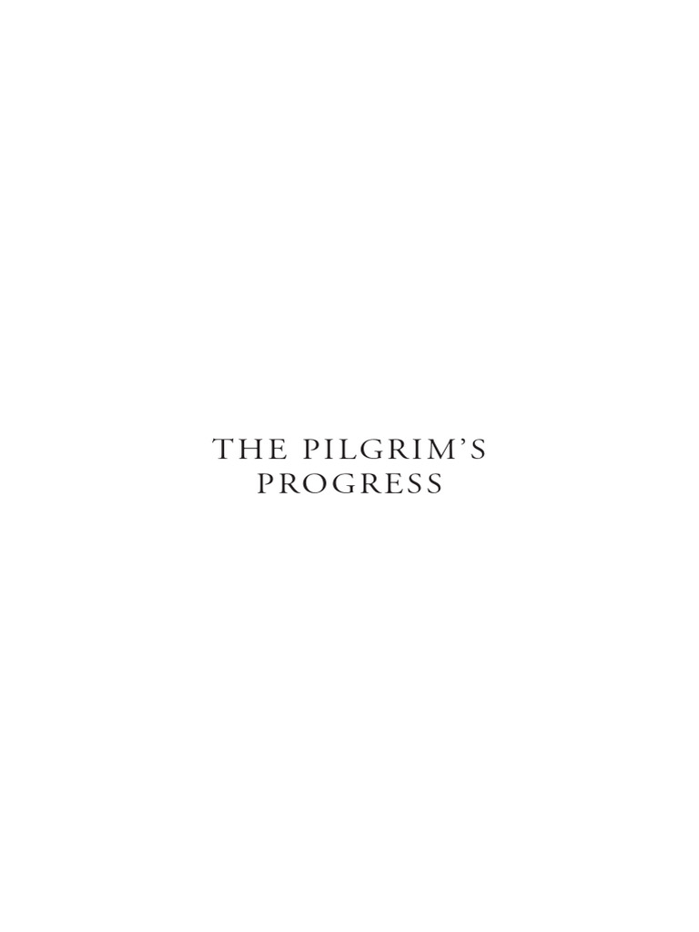 The Pilgrim s Progress En | PDF | John Bunyan | The Pilgrim's Progress