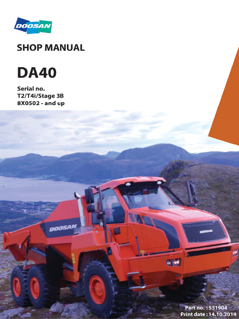 DoosanDA40 Workshop Manual | PDF | Screw | Electrostatic Discharge