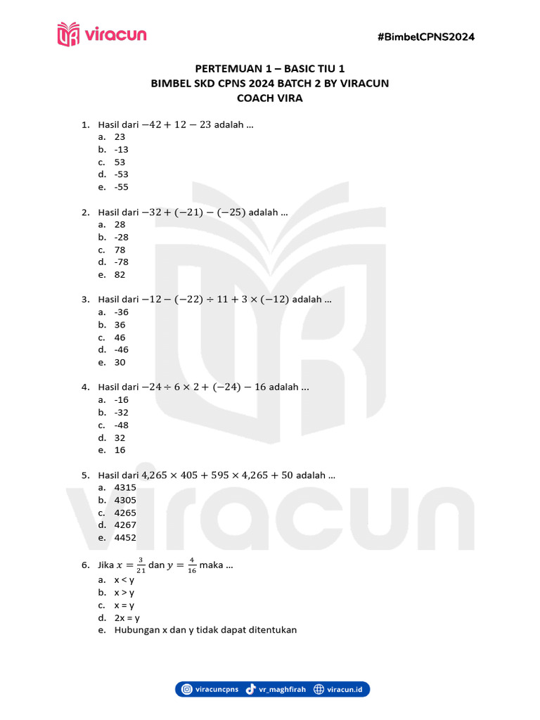 Live Basic TIU 1 - SKD B2 Viracun | PDF