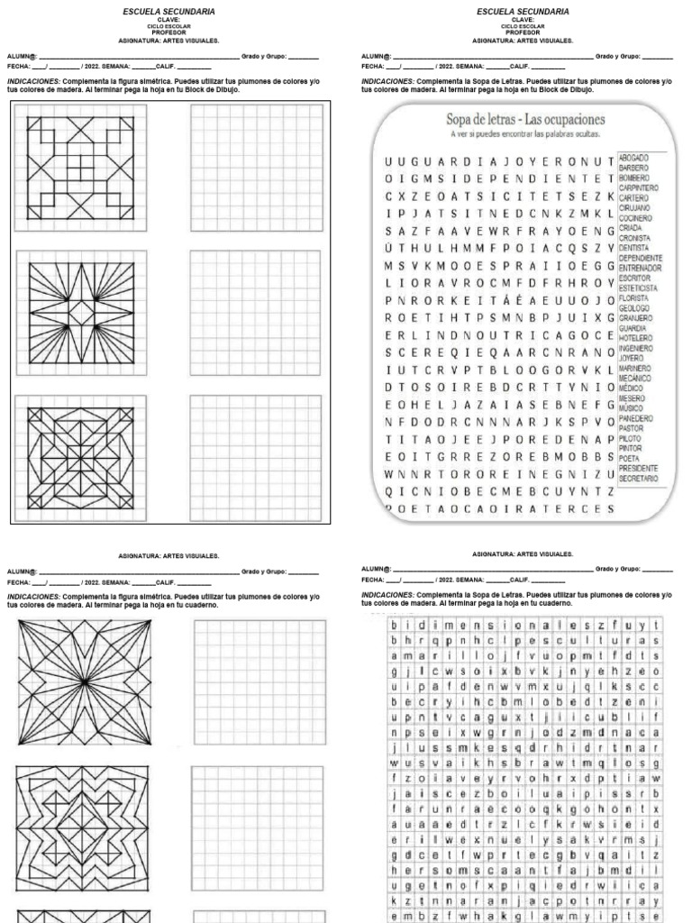 ACT Simetria | PDF | Matemáticas | Simetría