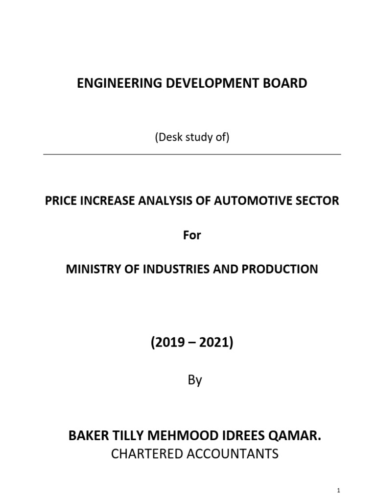 Baker Tilly Report Price | PDF | Cost | Taxes