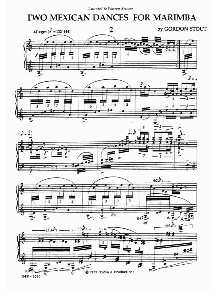 Mexican Dance Marimba | PDF