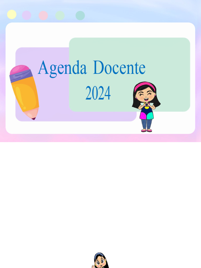 3º Agenda Docente 2024 Word | PDF