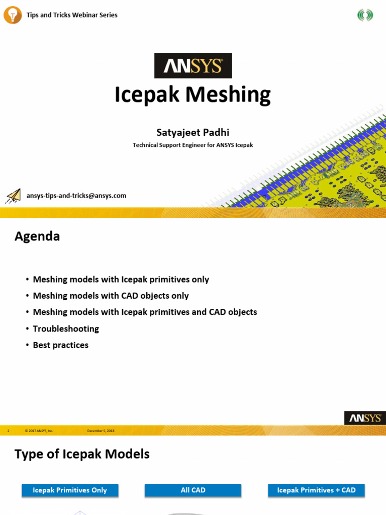 Icepak Meshing - SPADHI - Nov14 - 2018 | PDF