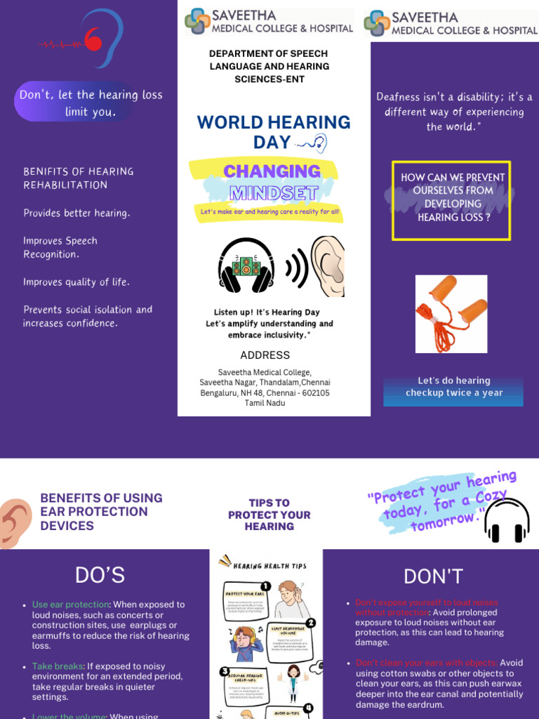 Pamphlet 1 | Download Free PDF | Hearing Loss | Ear