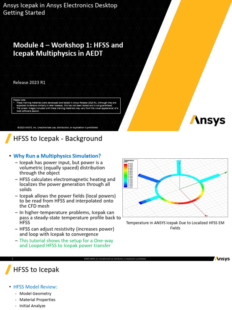 AEDT Icepak Intro 2023R1 EN WS04.1 | PDF | Fluid Dynamics ...