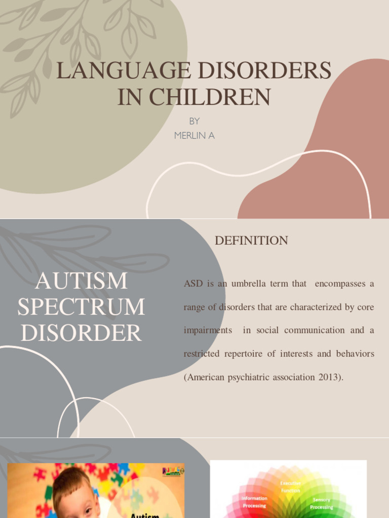 Language Disorders in Children | PDF | Autism Spectrum | Pervasive ...
