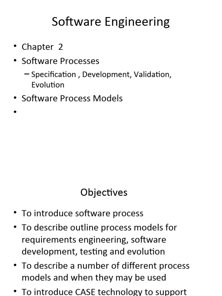 Software Engineering Chapter 2 Pdf Software Testing Software